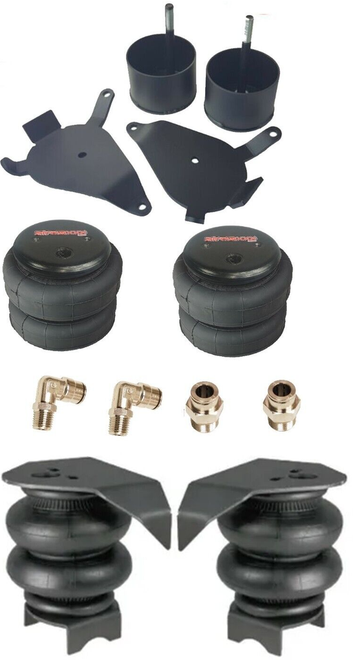Complete Air Ride Suspension Kit 3/8" Manifold Bags 480 Black Fits 82 ...