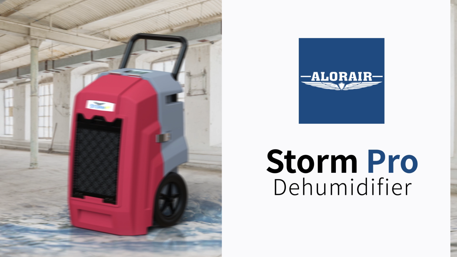 AlorAir 180 Pints Commercial Dehumidifier with Pump Drain Hose, Smart ...
