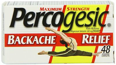 Percogesic Magnesium Salicylate 500mg Pain Reliever Backache Relief ...