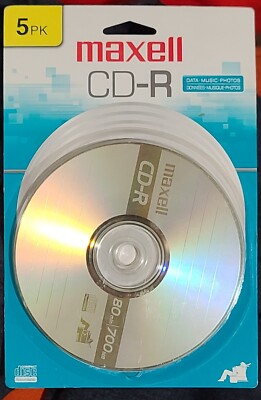 maxell 5pk CD-R blank discs | eBay