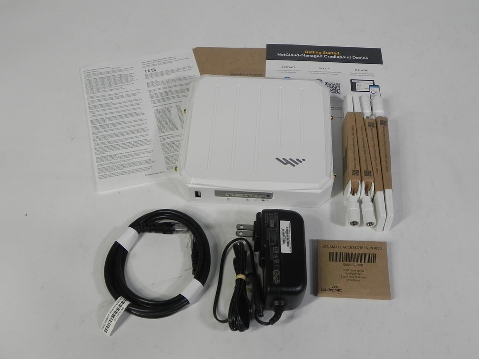 CRADLEPOINT W-SERIES 5G WIDEBAND BRANCH ADAPTER MODEM W1850-5GB ROUTER ...