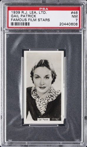 1939 R.J. LEA, LTD. FAMOUS FILM STARS #46 GAIL PATRICK PSA 7 | eBay