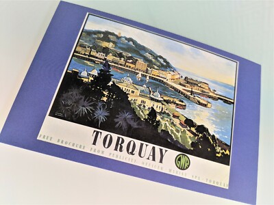 Nostalgia Postcard Torquay - The English Riviera, 1920's Repro ...
