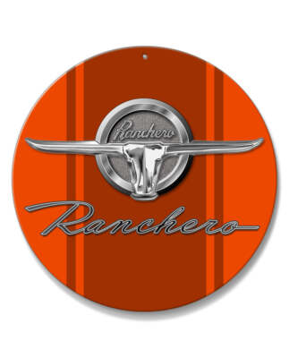 1964 - 1965 Ford Ranchero Emblem Round Aluminum Sign - Aluminum - 14 ...