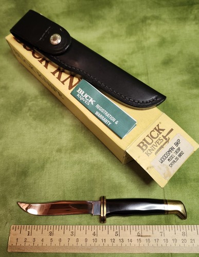 Buck Knife Woodsman BKP 102BP Full Polish Brass Fittings. Cat.12785 | eBay