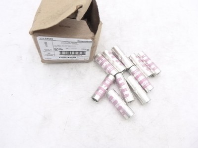 10 Pack ABB Short Barrel 1.63" L Pink Color Keyed Butt Splice 1/0 AWG ...