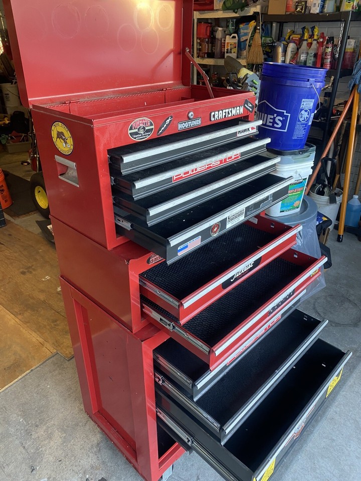 Craftsman Three Piece Rolling Stackable Tool Chest | eBay