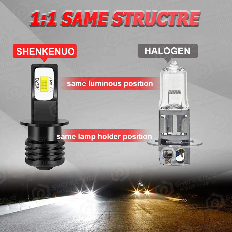 For Nissan 300ZX 1990-1996 6500K LED Headlight Hi/Low+Fog Lights Bulbs ...