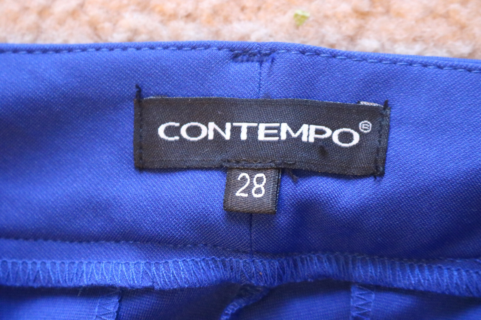 Contempo Women’s Blue Casual Pants Back Pocket Size 28 | eBay