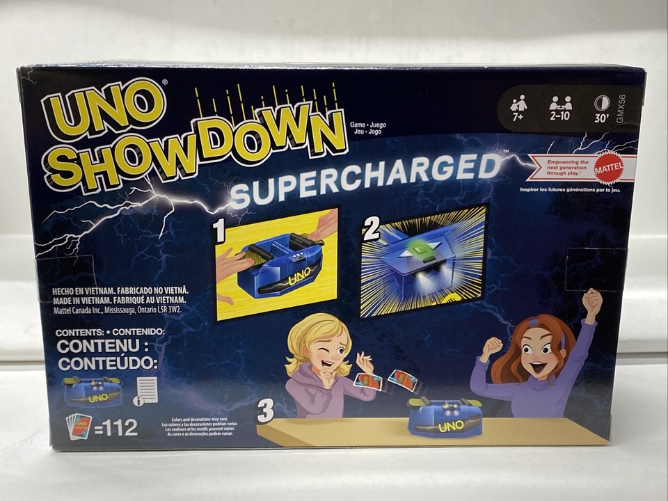 UNO Showdown Supercharged with 112 Cards & Showdown Supercharge | eBay