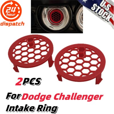 For Dodge Challenger Intake Ring Headlight Insert Grille Cap Close Out ...