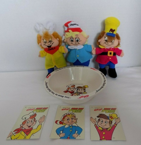 Kellogg’s Snap Crackle Pop Breakfast Bunch Bean Bag Plush w Tag ...