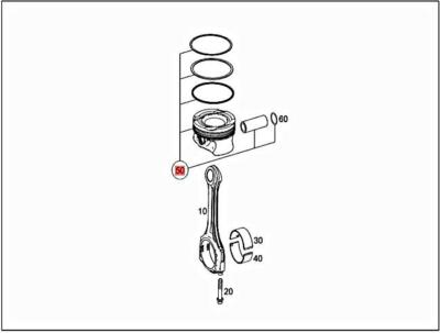 Genuine MERCEDES Piston 2740300900 | eBay