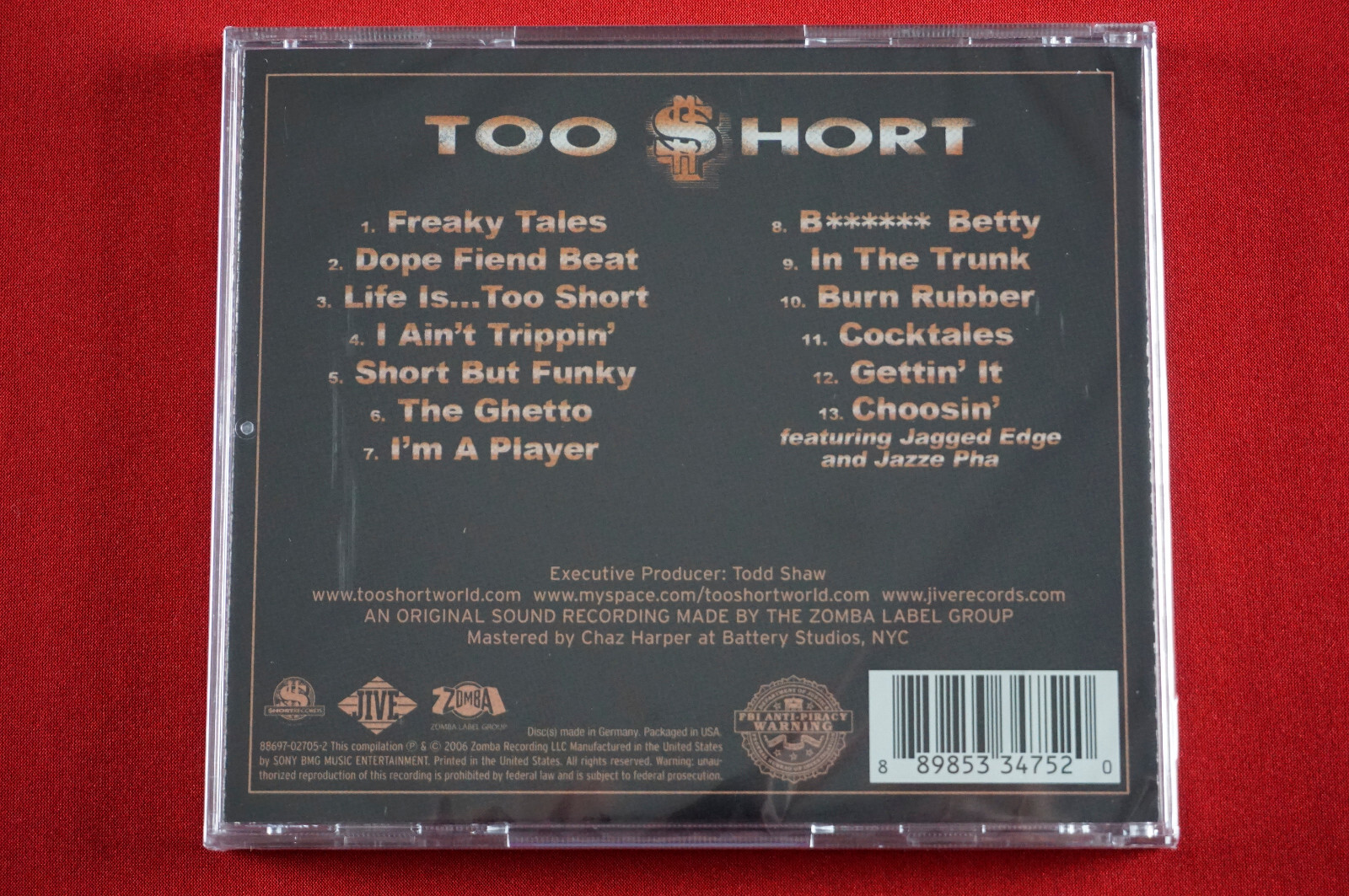 Too Short Greatest Hits CD The Ghetto I Ain't Trippin Life Is Too Short ...
