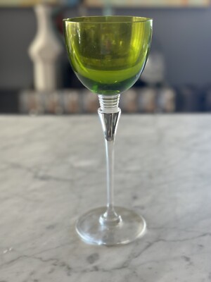 New. Saint Louis Crystal Grand Lieu Hock Wine Glass. Chartreuse. | eBay