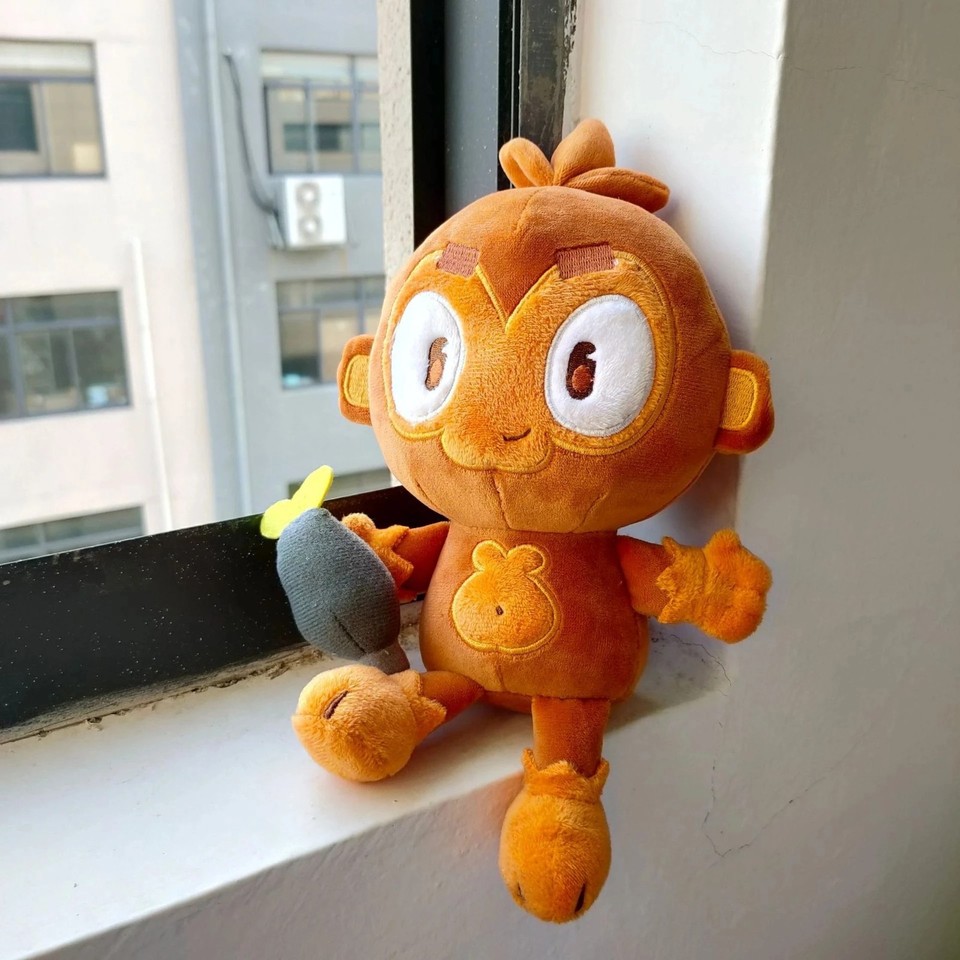 20cm Dart Monkey Plush Toy, Bloons TD Monkey Stuffed Doll, Cute Game ...