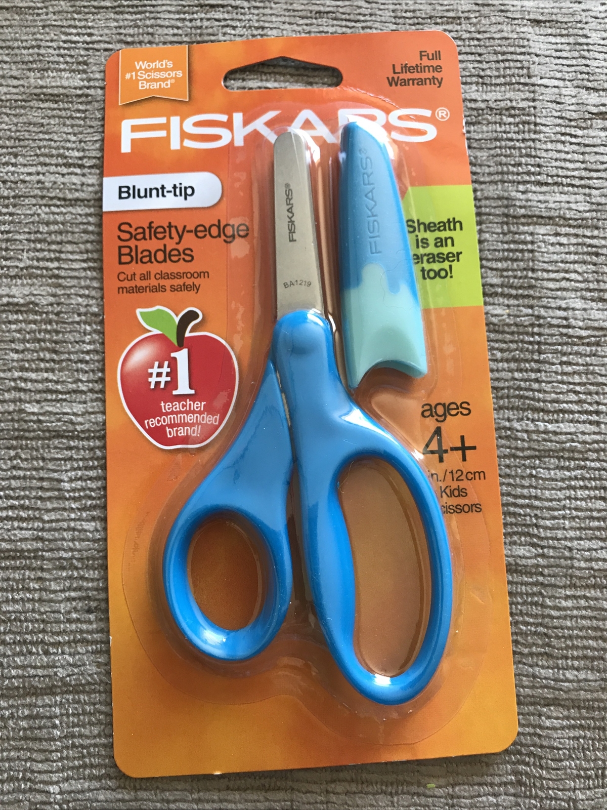 Fiskars Scissors Comfort Grip Blunt-tip Safety Edge Blade Pink Floral ...