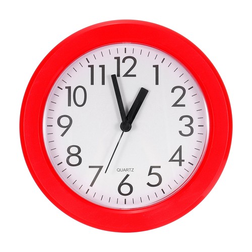 9 Inch Wall Clock, Quartz Battery Operated Silent Round Wall Clocks ...