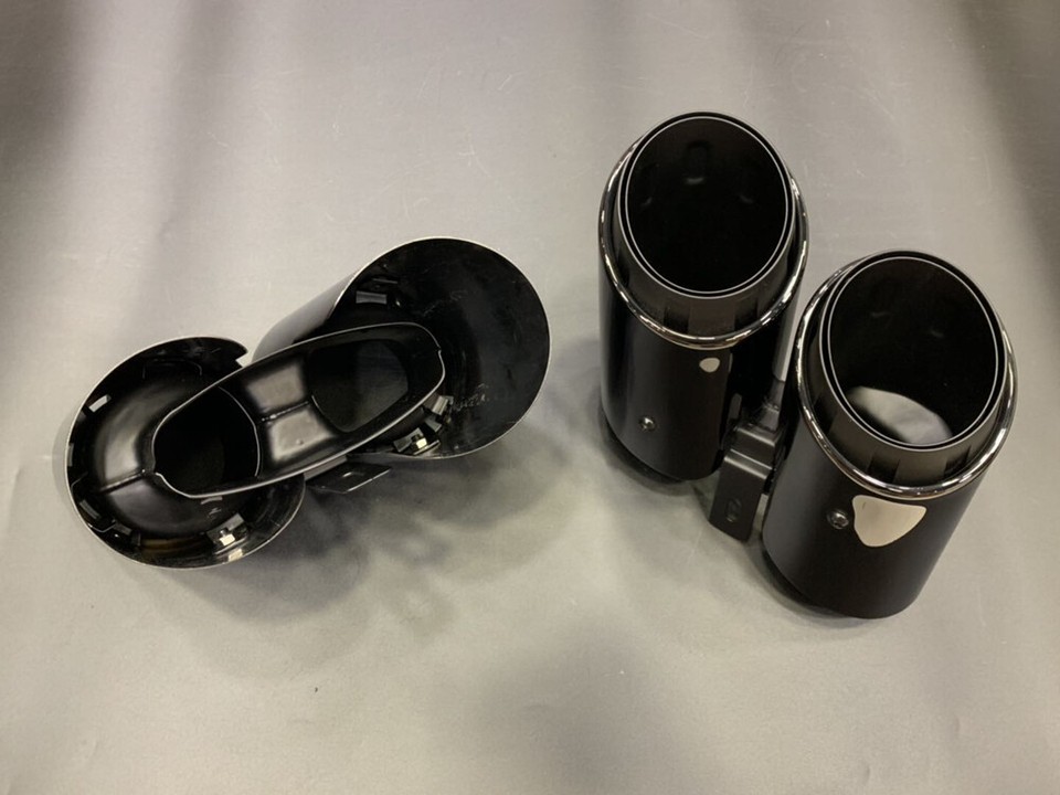 2X Exhaust Tips Muffler Pipe For Porsche 2017-2021 Panamera 971 ...