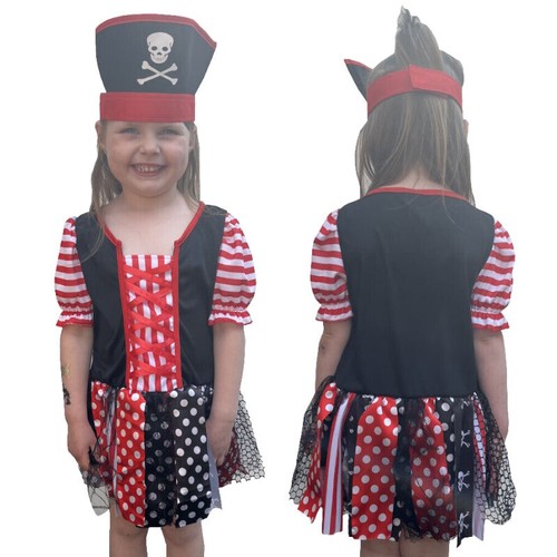 Enfants Fille Pirate Costume Déguisement Pour Âge 5-7 Ans Monde Livre ...