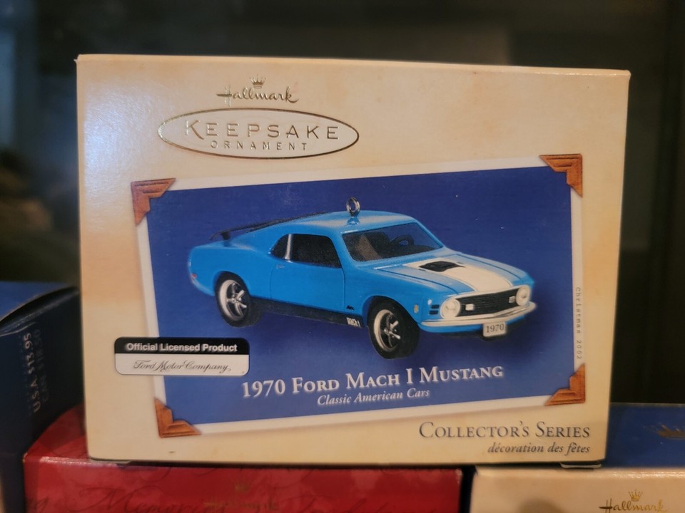 Hallmark Ornament Classic Car Lot Of 9 1970 Ford Mach I Mustang 69 ...