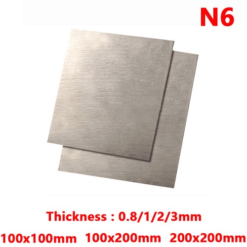 N6 Nickel Sheet Ni Metal Plate Electroplating 99.96% High Purity Thick ...