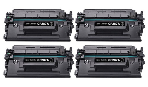 4PK CF287A 87A Toner Cartridge Fits for HP LaserJet Pro M501dn M506dn ...