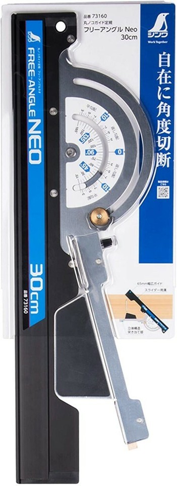 SHINWA 73160 Free Angle Neo Circular Saw Guide Adjustable Bevel 30 cm ...