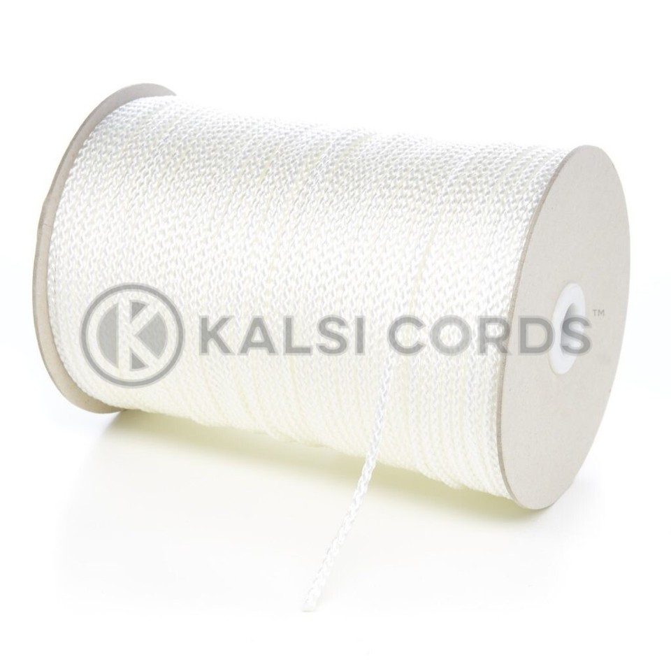 3MM THIN POLYPROPYLENE ROPE BRAIDED POLY CORD STRONG STRING IN BLACK ...