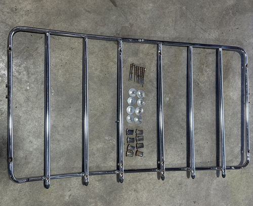 *READ OEM Corvette C3 Chrome Rear Luggage Rack 8 Hole & Hardware *READ ...