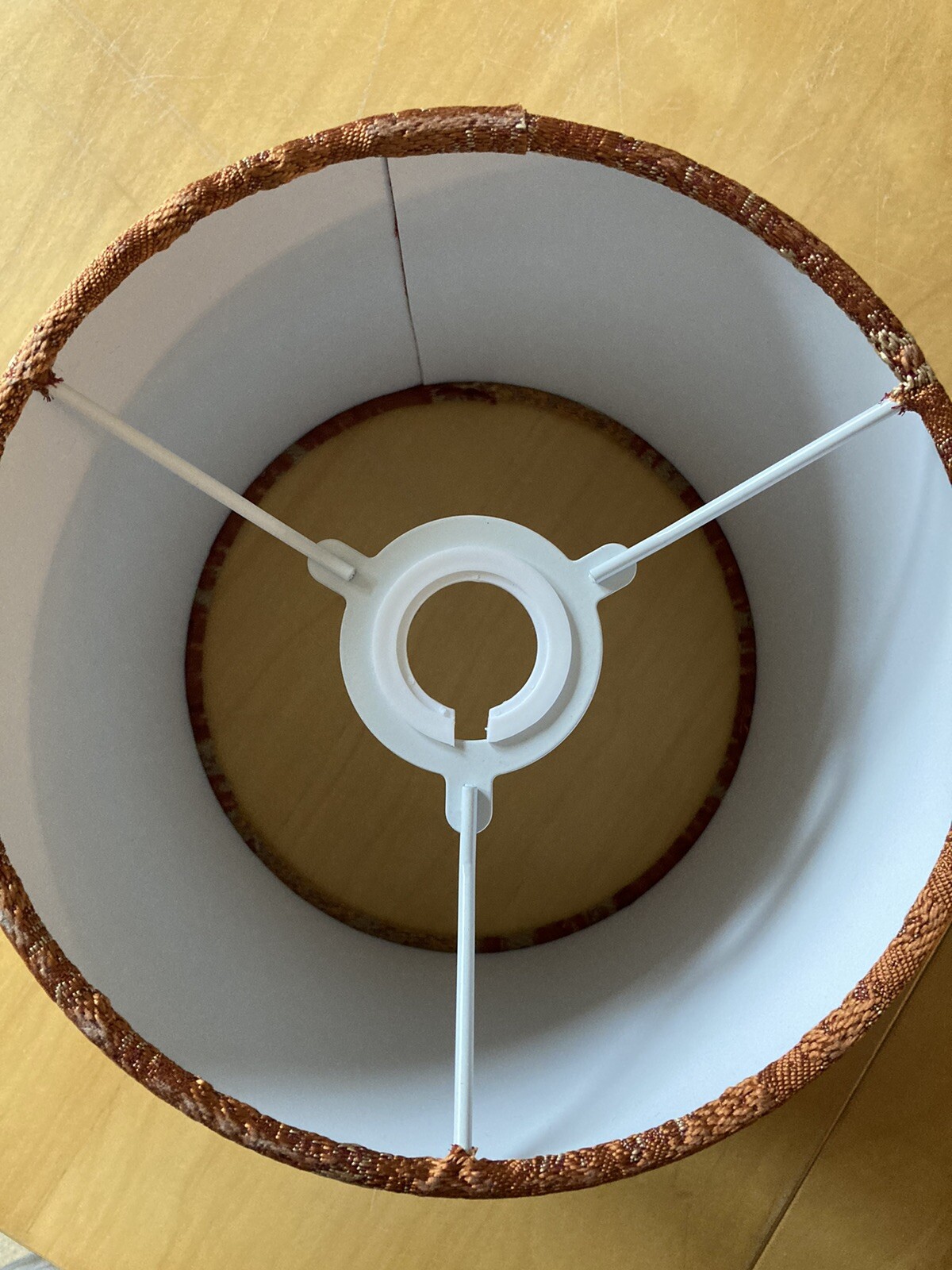 Fryetts Inca Burnt Orange Red Gold Lampshade Aztec Abstract Porter ...