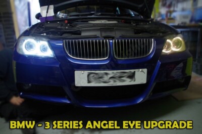 BMW E90 PRE LCI LED ANGEL EYE UPGRADE XENON 6000K WHITE 40W 3 SERIES X5 ...
