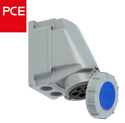 PCE 135-9 CEE-wall mounted socket [63A 5p 9h IP67] POWER TWIST (3P+N+PE ...