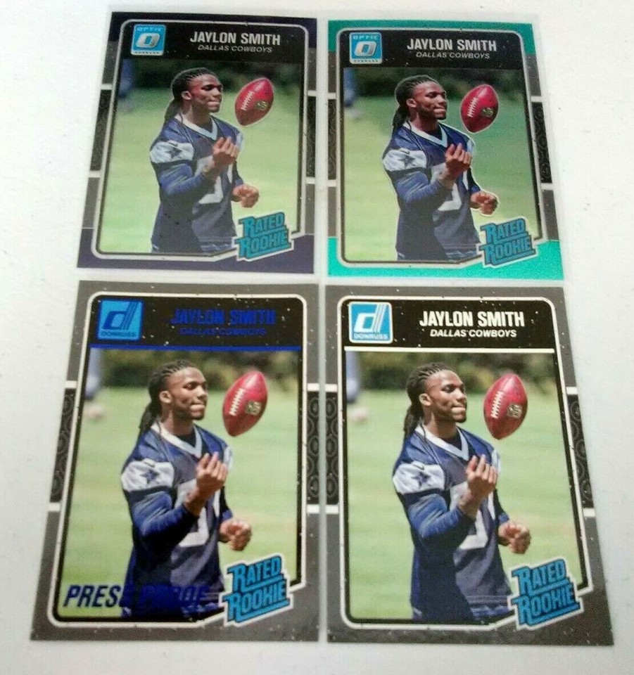 2016 RC OPTIC JAYLON SMITH RATED ROOKIE AQUA #/299 + PURPLE + PRESS ...