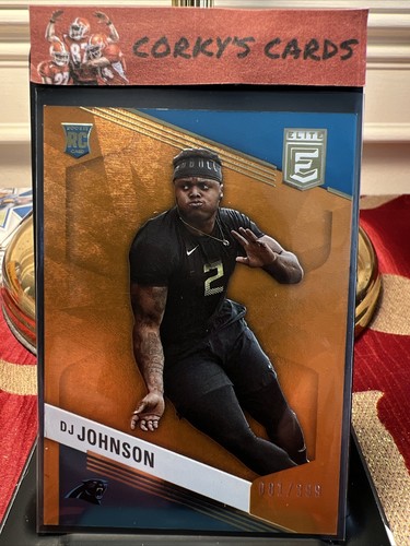 2023 Panini Donruss Elite DJ Johnson RC Orange /399 #134 Carolina ...