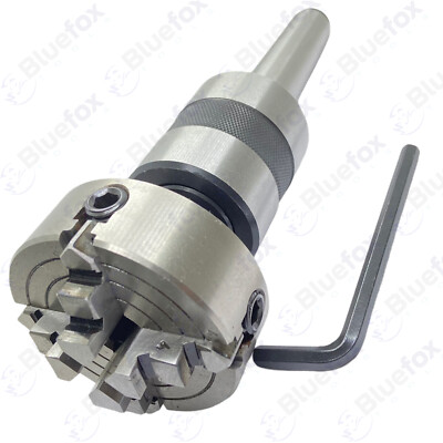 MT3 Live Tailstock Revolving Center M14 + 70mm 4 Jaw Independent Lathe ...