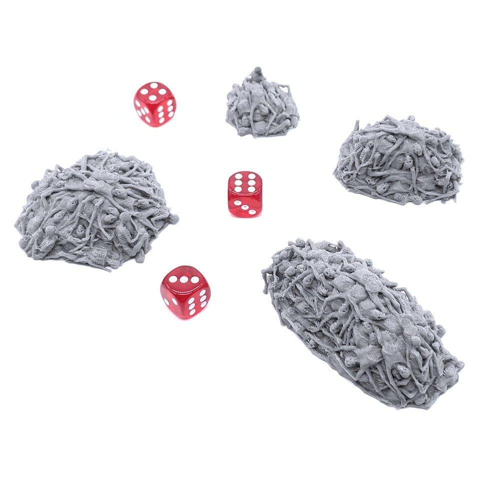 Corpse Piles by Printable Scenery, 3D Printed Tabletop RPG Scenery 15mm ...