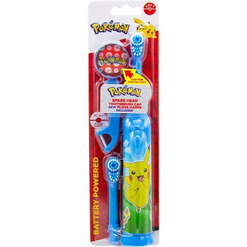 Pokemon Pikachu Kids Battery Powered Soft Electric Toothbrush | eBay