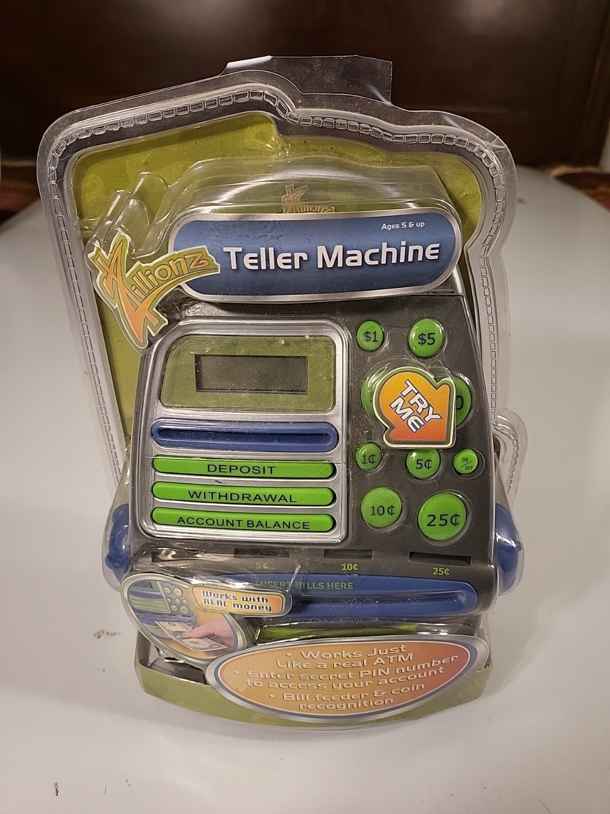 Zillionz Teller Machine ATM Bank 2007 Summit Toys LCD Readout for sale ...