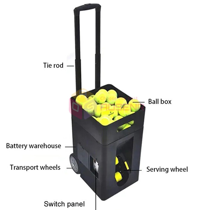 JT02 Portable Tennis Ball Intelligent Automatic Serve Throw Training ...
