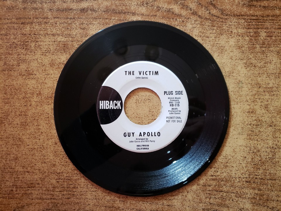 PROMO 1960S EXCELLENT Guy Apollo ?– My World Is You/ THE VICTIM HB115 ...