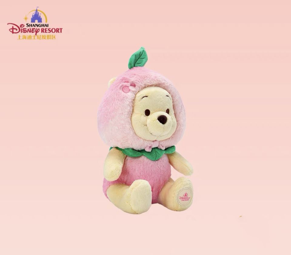 Authentic Disney 2024 winnie the pooh peach plush 9inches Doll Toy ...