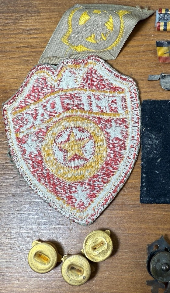 WWII USMC Marine Corps Lot Named Dog Tags Insignia Pins Ribbons Patch ...