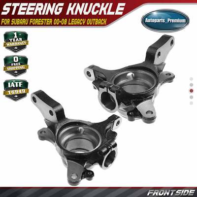 2x Steering Knuckle for Subaru Forester 00-08 Legacy Outback Front Left ...