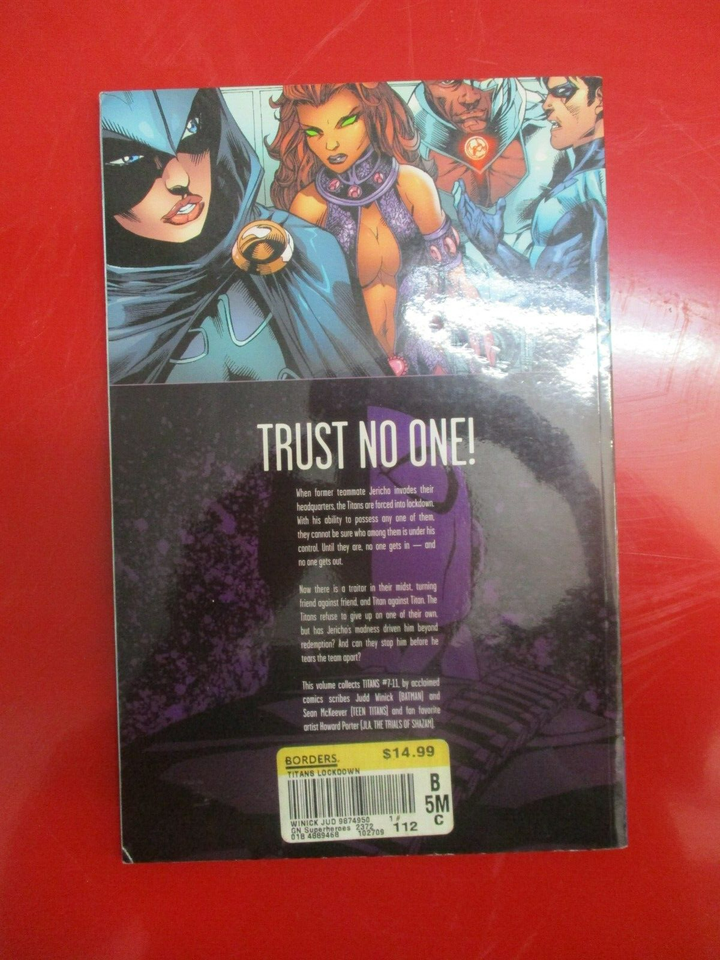 TITANS LOCKDOWN TPB DC COMICS 2009 TRADE PAPERBACK JUDD WINICK SEAN ...