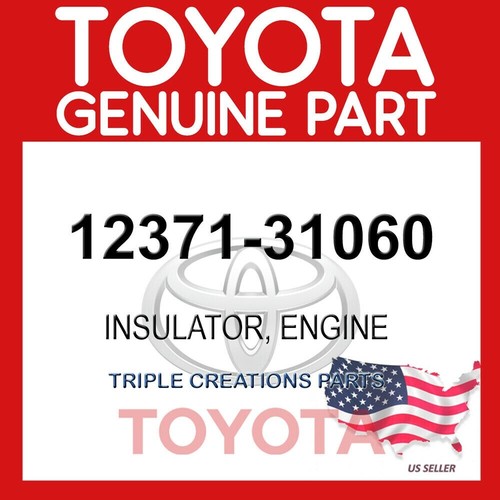 1237131060 GENUINE Toyota INSULATOR, ENGINE MOUNTING, REAR NO.1 12371 ...