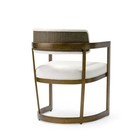New Palecek Conrad Arm Chair Gold White Metal 756238-861364 MCM | eBay