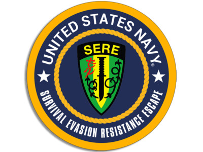 3 inch Round US Navy SERE Shield Sticker (Survival Evasion Escape) Navy ...