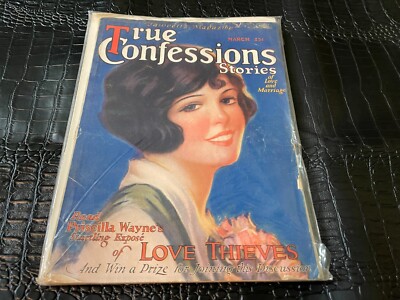 MARCH 1927 TRUE CONFESSIONS romance magazine - PAINTED COVER ART | eBay