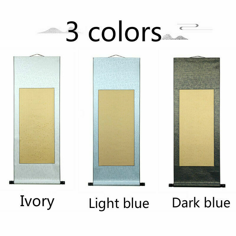 Chinese Xuan Paper Scrolls Textured Blank Painting Wall Scroll Vertical ...